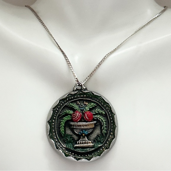 Jewelry | Vintage German Museum Of Bread Pewter Medallion Pendant ...